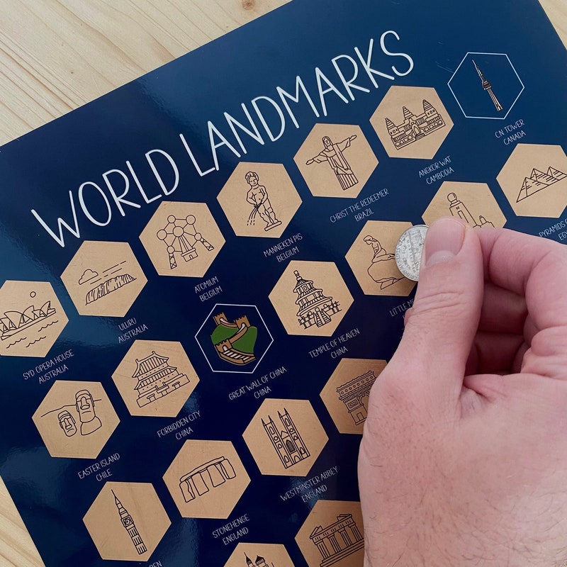 Scratch off World Map - Etsy