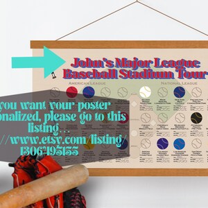 Baseball Stadium Tracker, Pro Baseball Stadium Bucket List, Ballpark ...