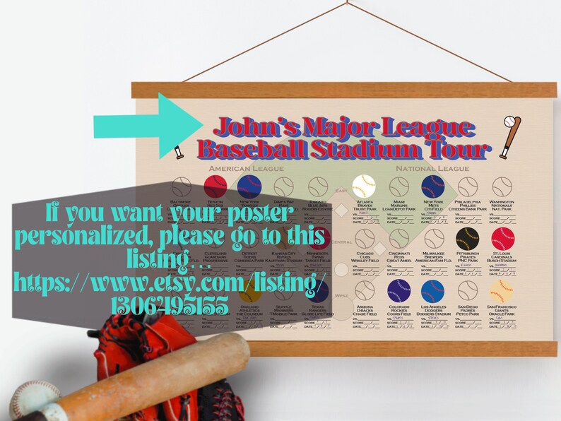 Baseball Stadium Tracker Pro Baseball Stadium Bucket List - Etsy