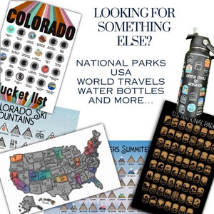 Colorado 14er Checklist, 14ers Scratch off Map, 14er Tracker, 14er ...