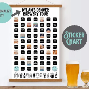 Denver Gifts Beer Poster Tracker Colorado Bucket List - Etsy