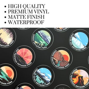 63 National Parks Sticker Sheet, National Park Gift, Track Your ...