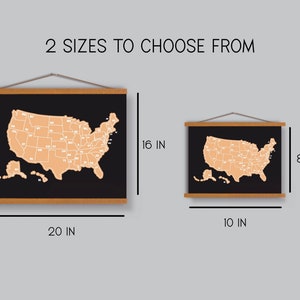 50 States Scratch off Map, Scratch off Poster, US State Map Scratch Off ...