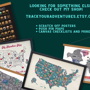 Personalized Push Pin US Map Travel Gift - Etsy