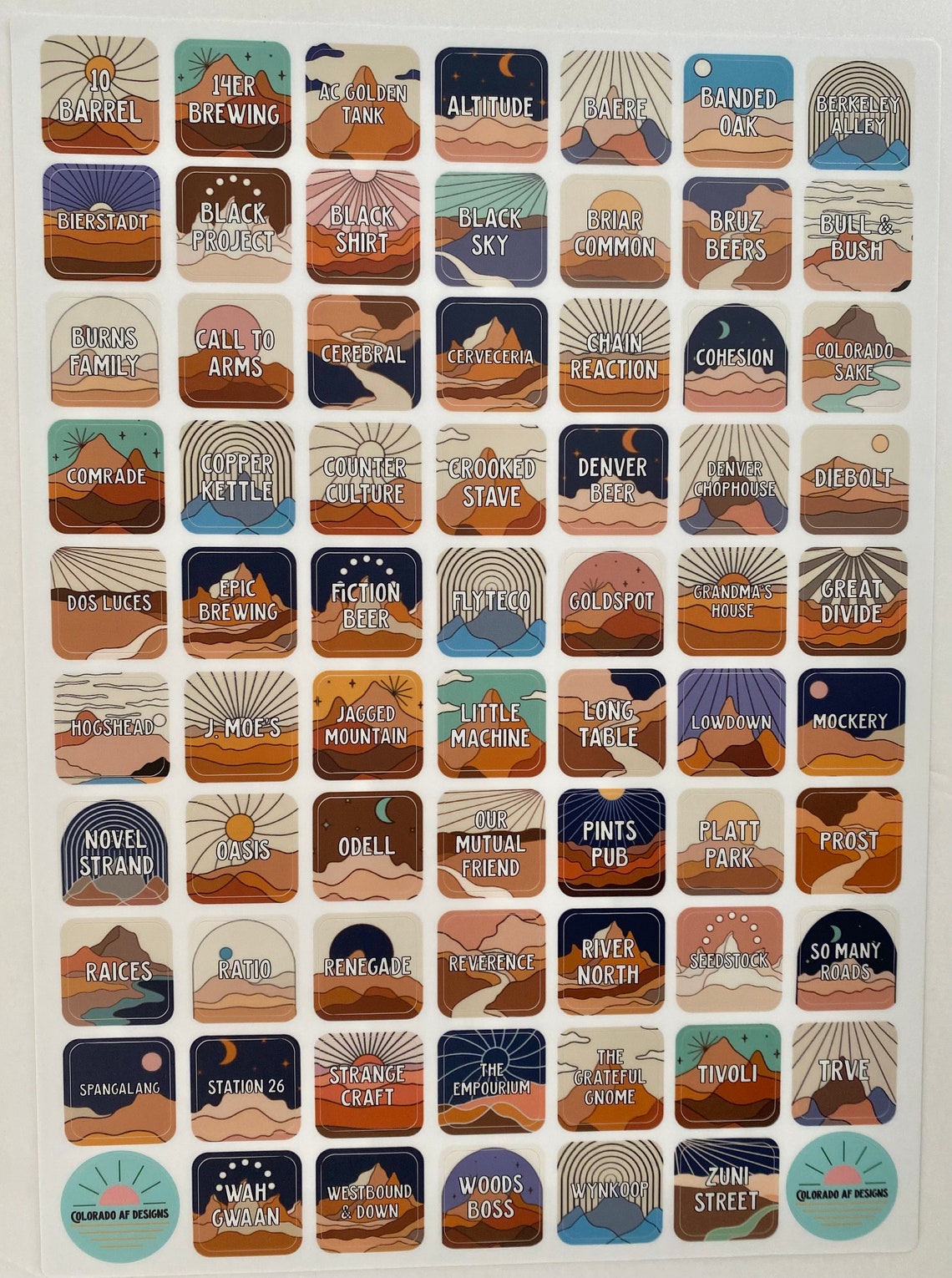 Denver Gifts Beer Poster Tracker Colorado Bucket List - Etsy