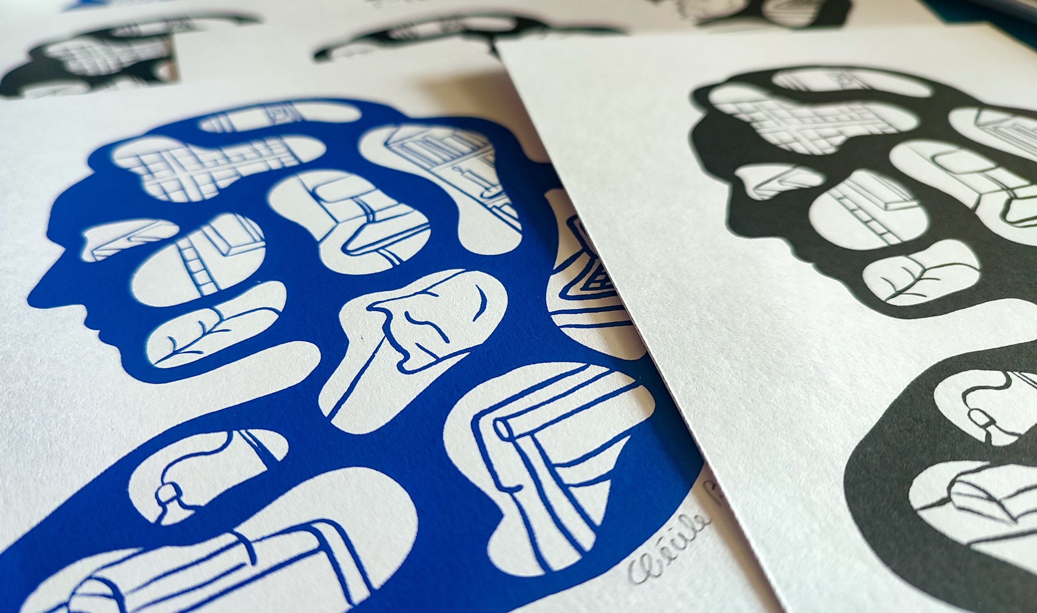 Screen Printing Portrait of a Woman - Etsy