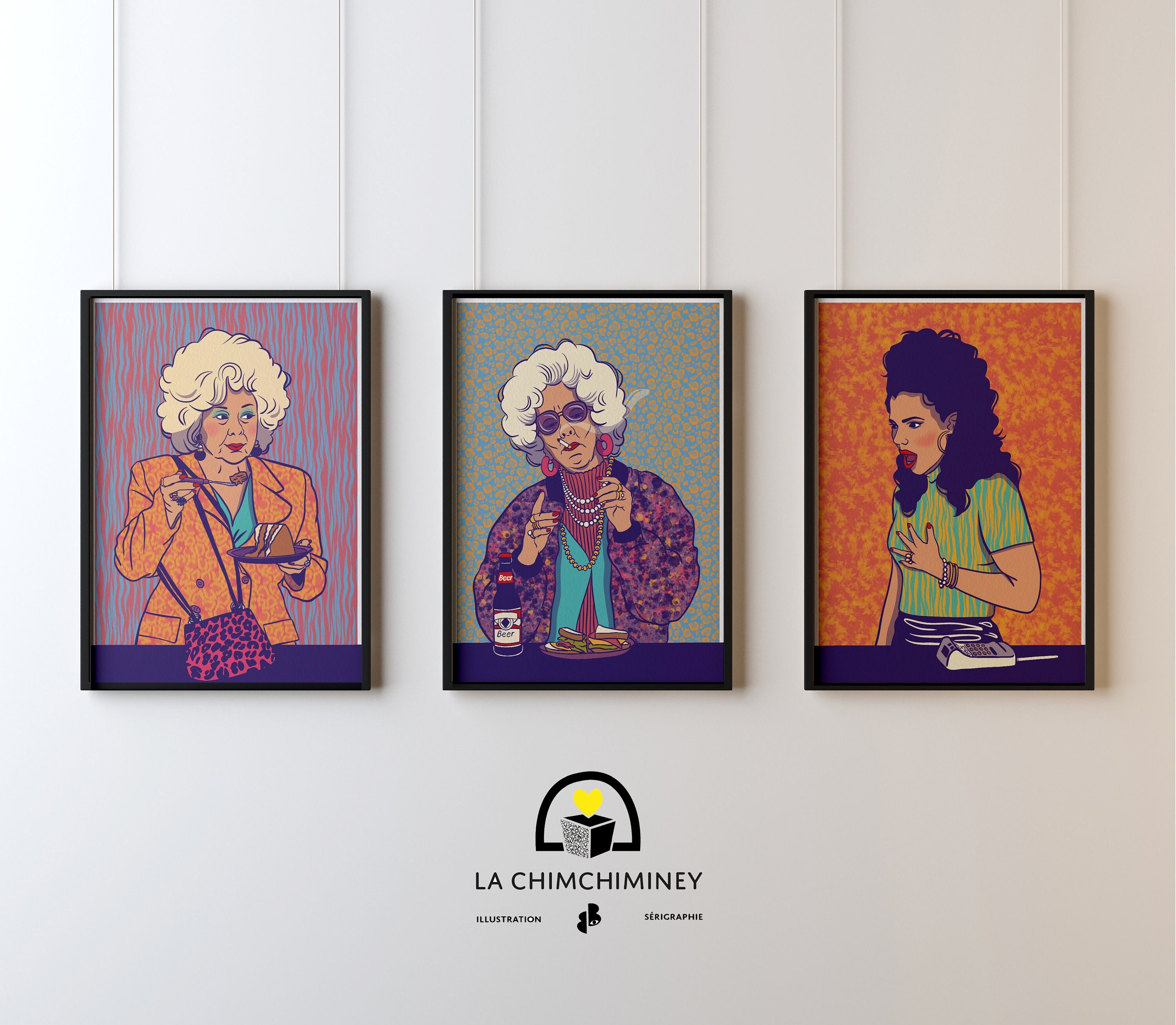 The Nanny Triptych Posters - Etsy