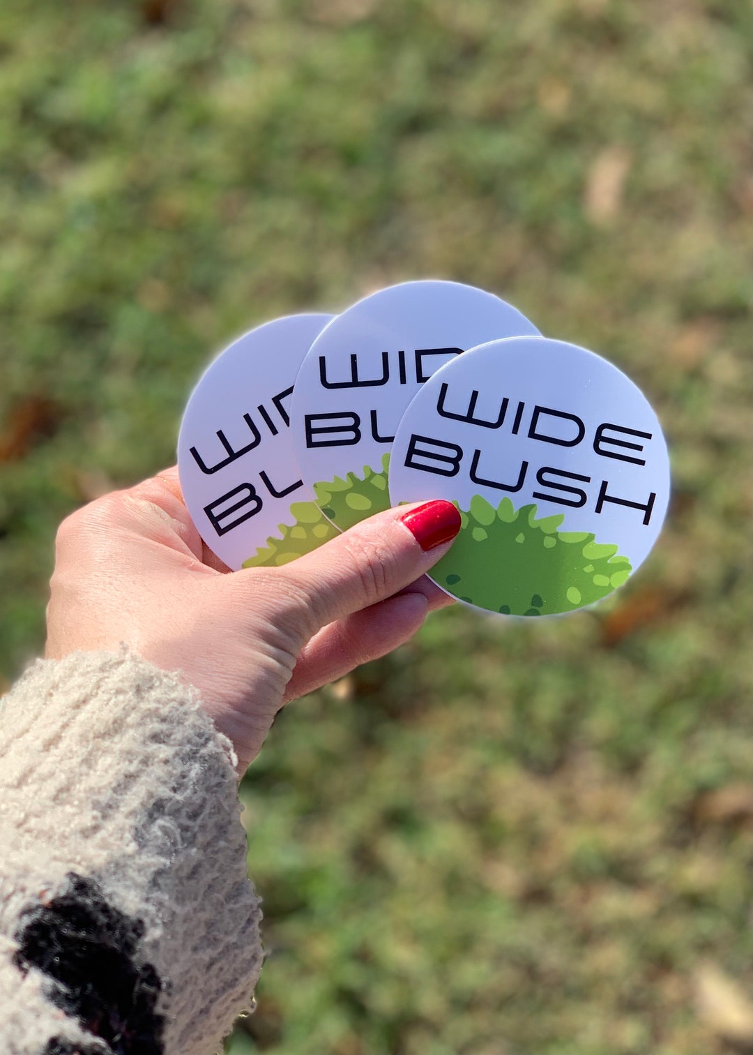 Wide Bush Sticker - Etsy