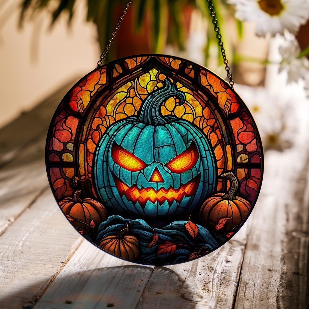 Jack-o-lantern Halloween 2025 Suncatcher,halloween Home Ornament ...