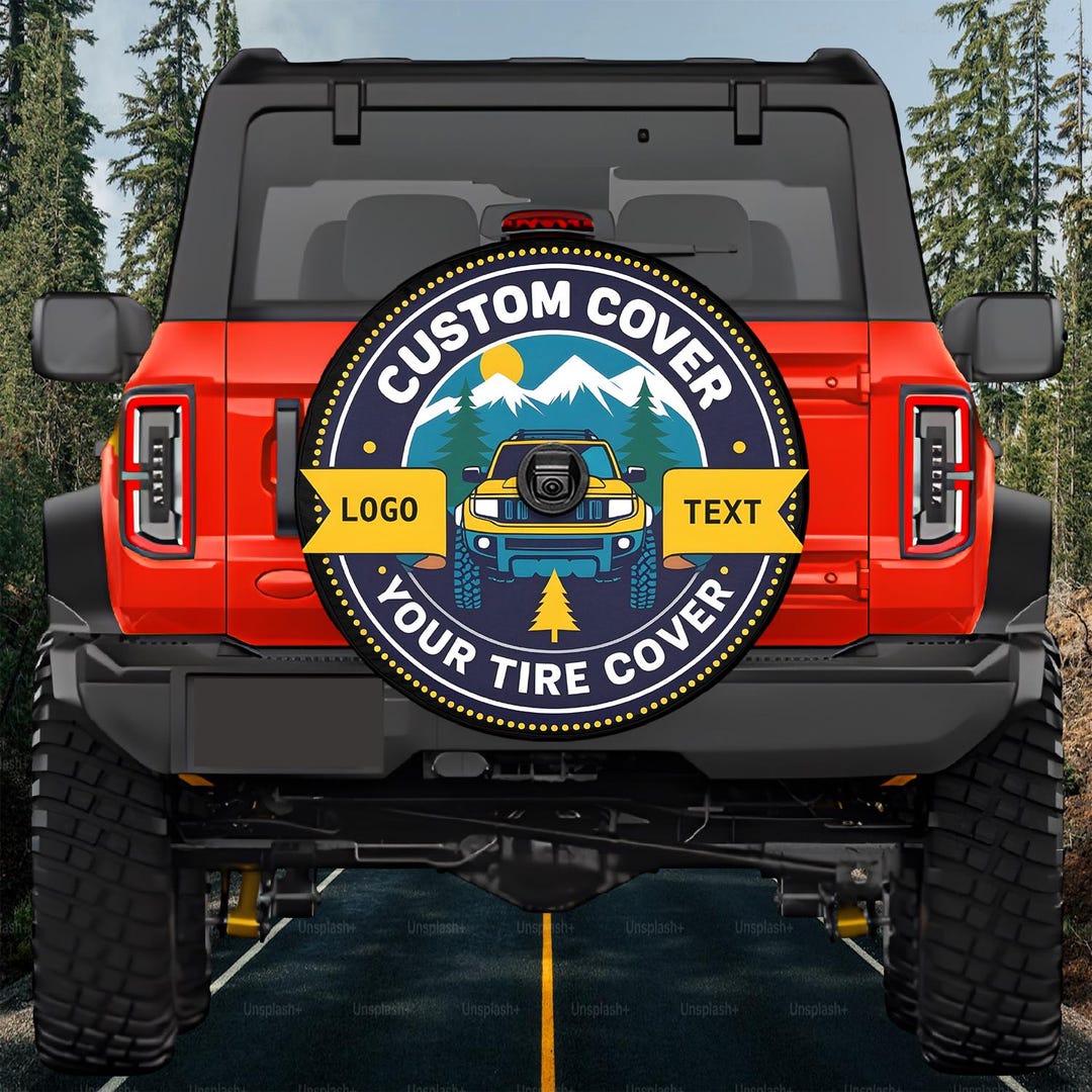 Custom Spare Tire Cover Personalised Present Add Custom Logos,retro ...