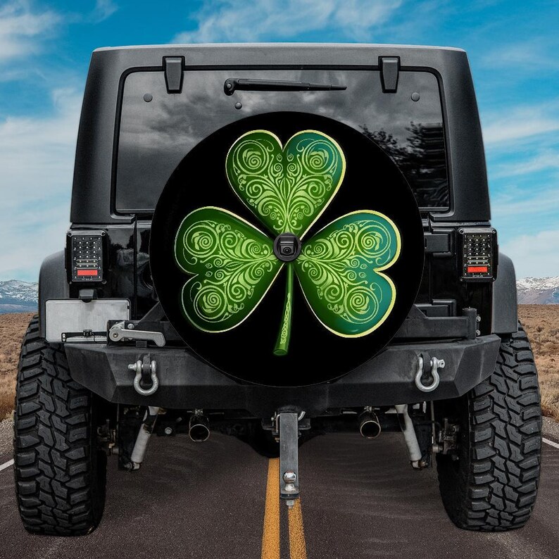 St Patricks Day 2026 Spare Tire Cover for ,shamrock Tire Cover With ...