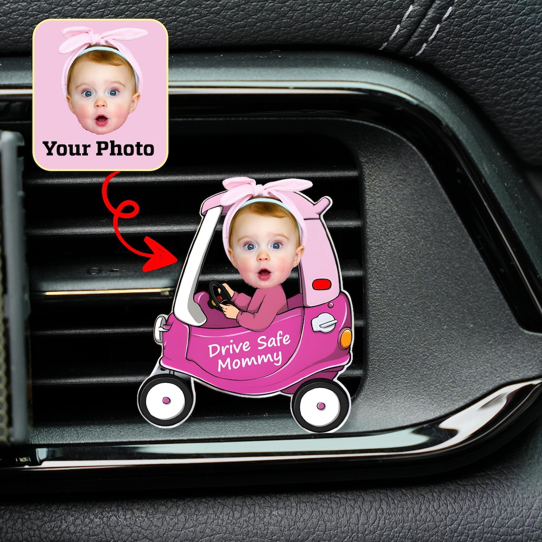 Custom Car Photo Ornament, Drive Safe Mommy Car Hanger, Drive Safe ...