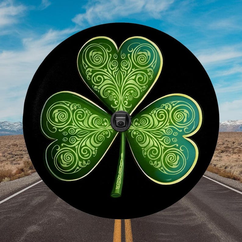 St Patricks Day 2026 Spare Tire Cover for ,shamrock Tire Cover With ...