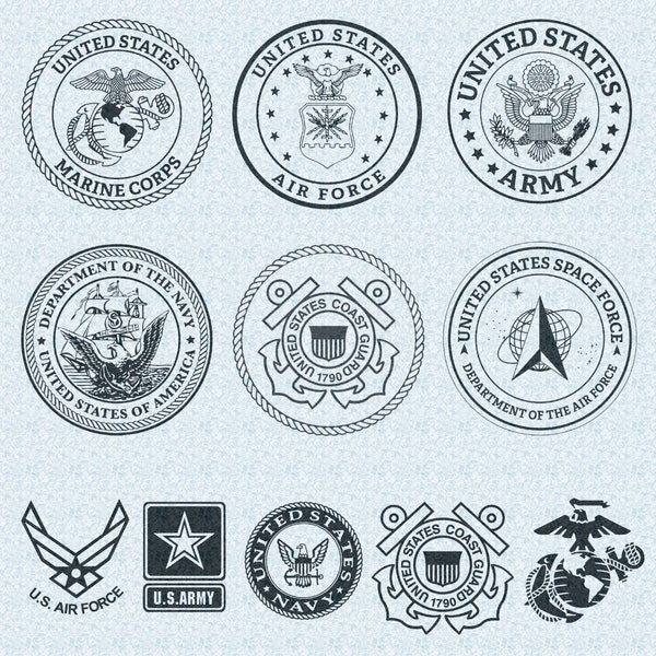 Military Branch Seal Svg - Etsy