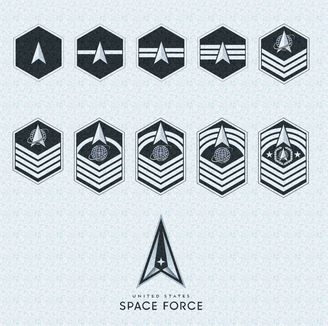 Space Force Ranks - Etsy