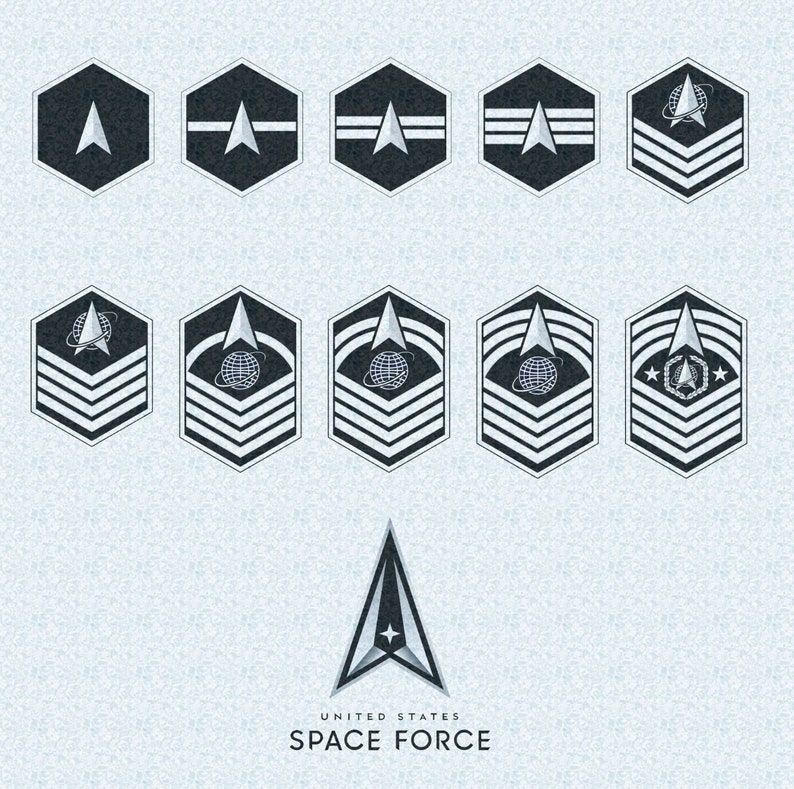 Space Force Ranks - Etsy