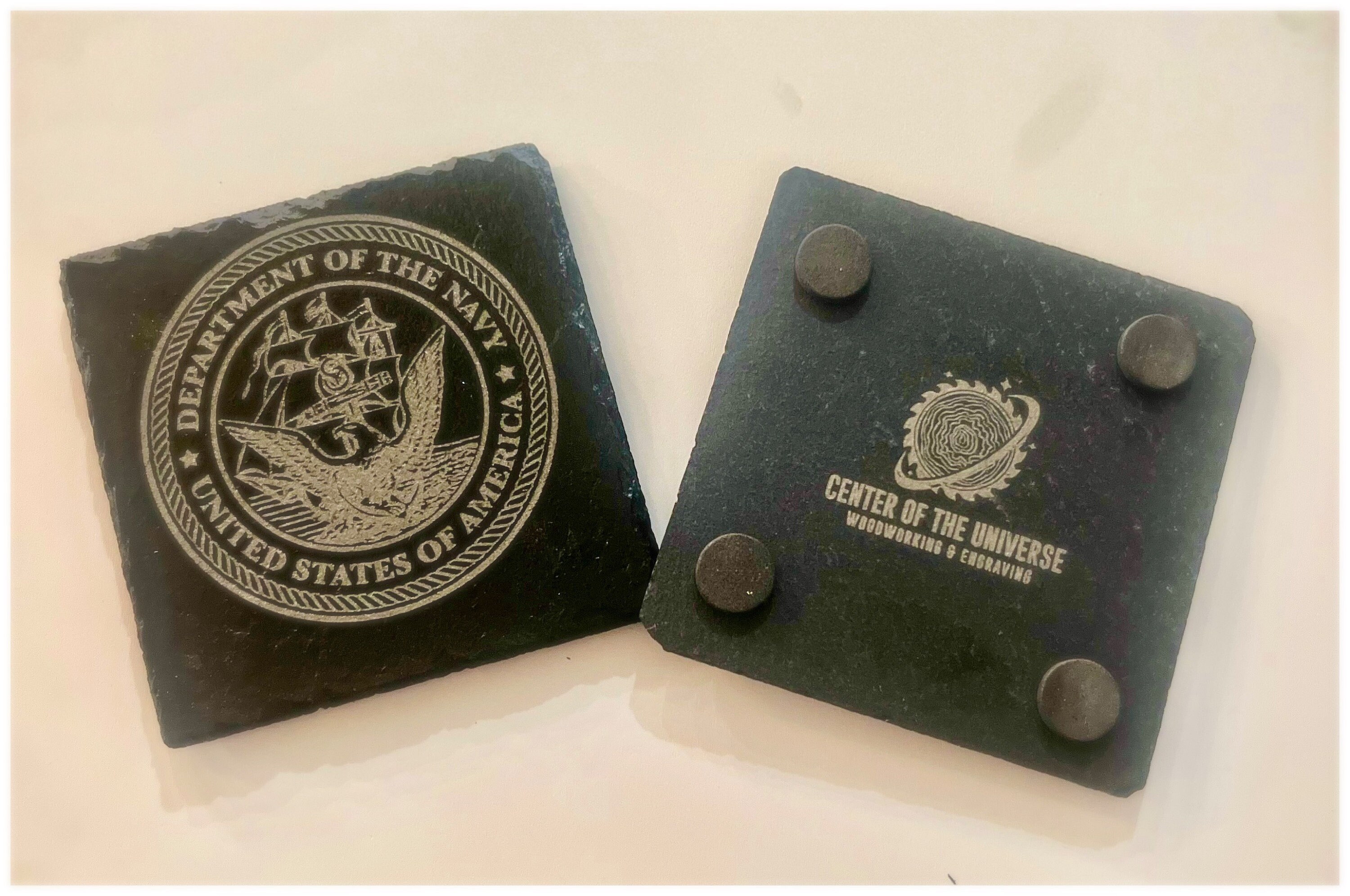 Custom Military Slate Coasters - Etsy