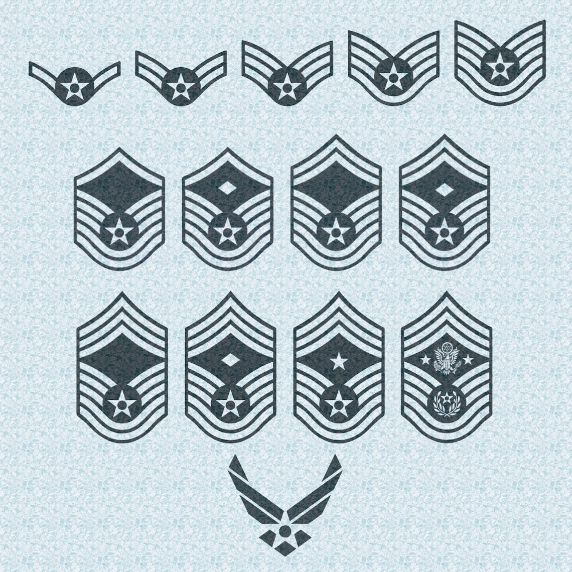 Air Force Ranks - Etsy