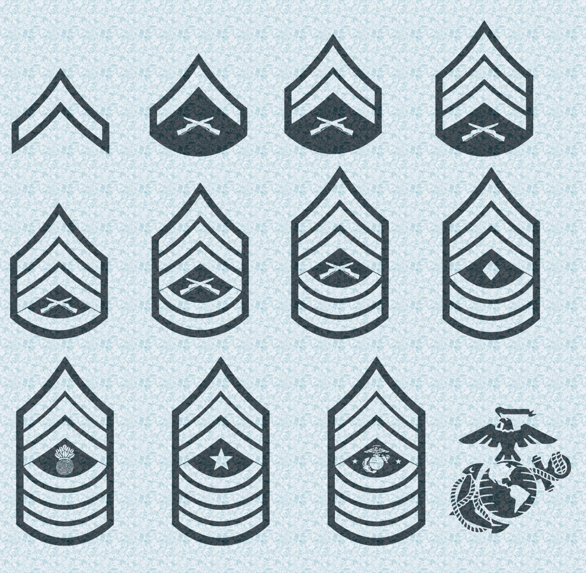 Marine Ranks - Etsy
