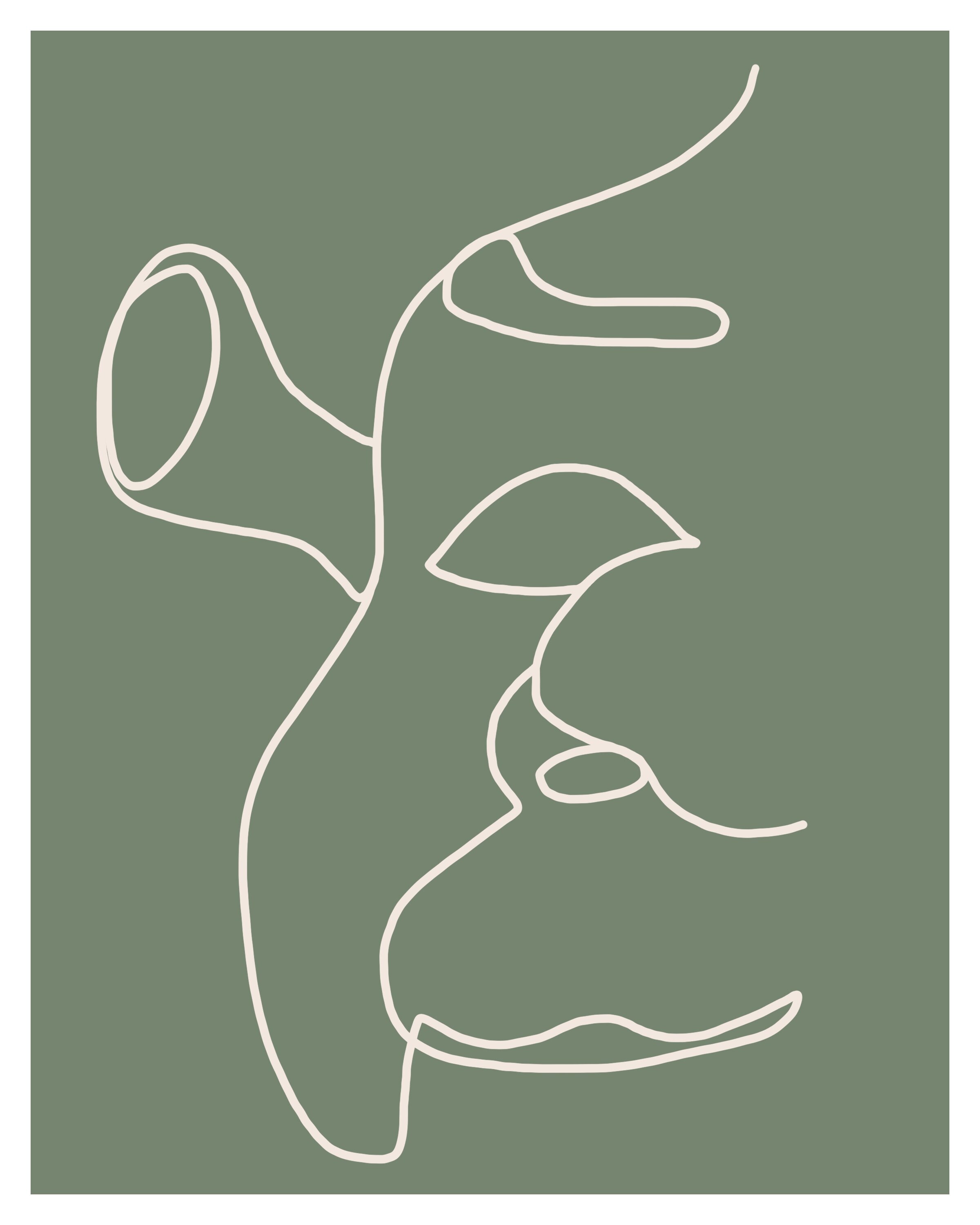 Shrek Line Art 8x10 Print - Etsy