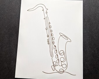 Saxophone Signs - Etsy