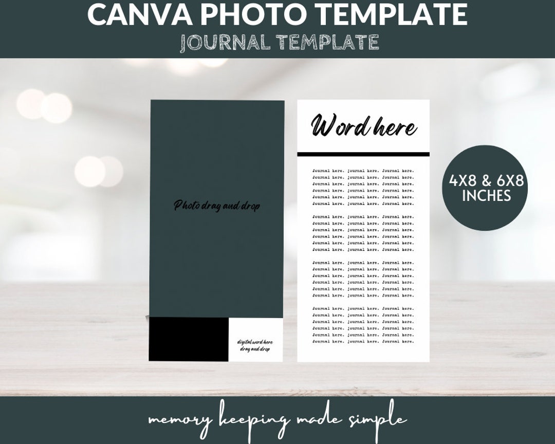 CANVA JOURNAL TEMPLATE | V.1 | Digital | Scrapbook | - Etsy