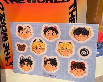 Ateez: the Will Crazy Form Mito 80pc Sticker Sheet - Etsy