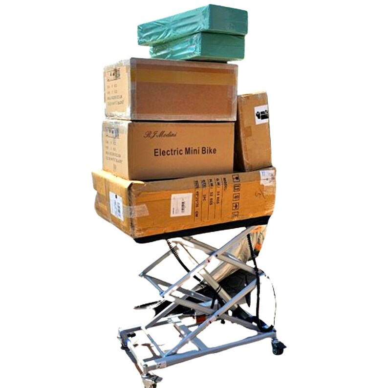 Portable Rechargeable Mini Scissor Lift: Wheelchair & Scooter Trunk ...