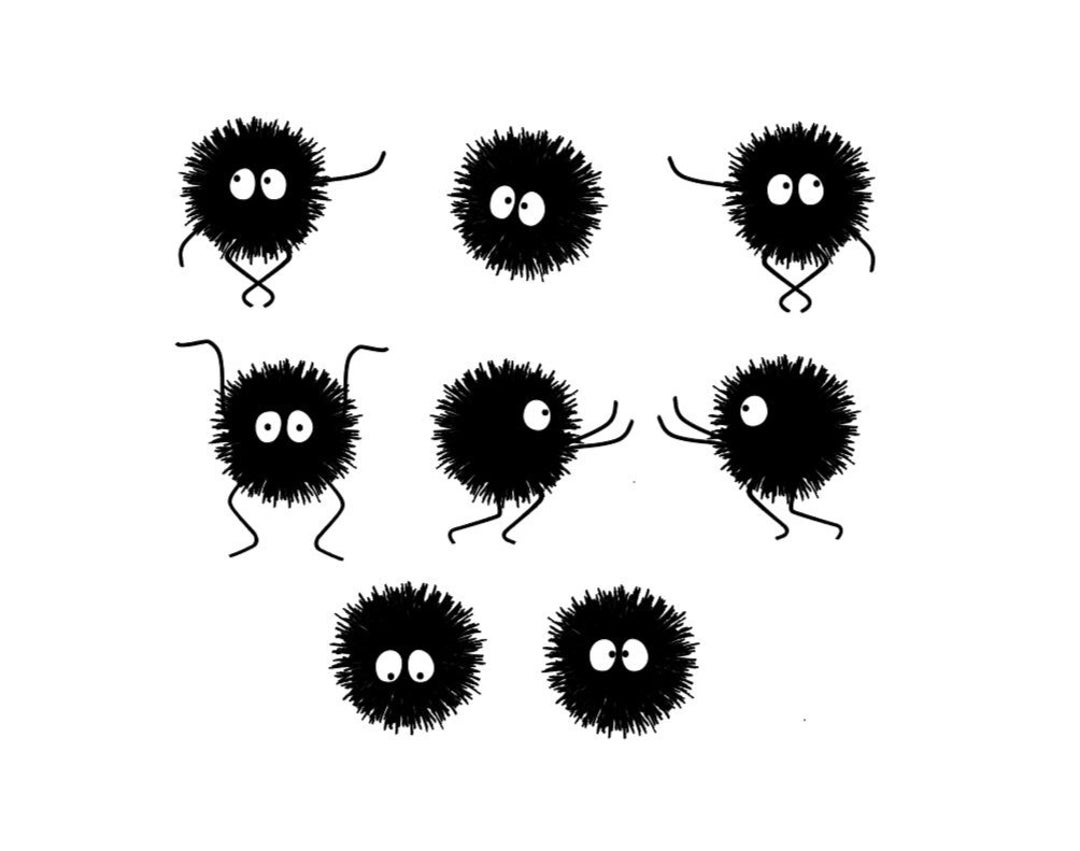 Vinyl Decal Soot Sprites Stickers Bumper Stickers 8 Pack - Etsy