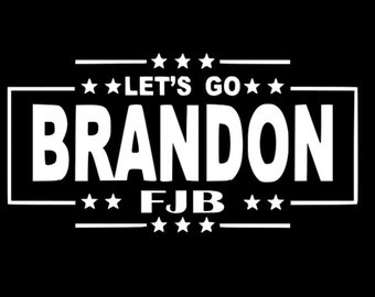 Let's Go Brandon Car Decal American Flag FJB Freedom - Etsy