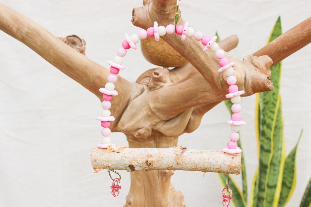 The Wavey Pearl Bird Swing, Swings for Small Birds, Swings for ...