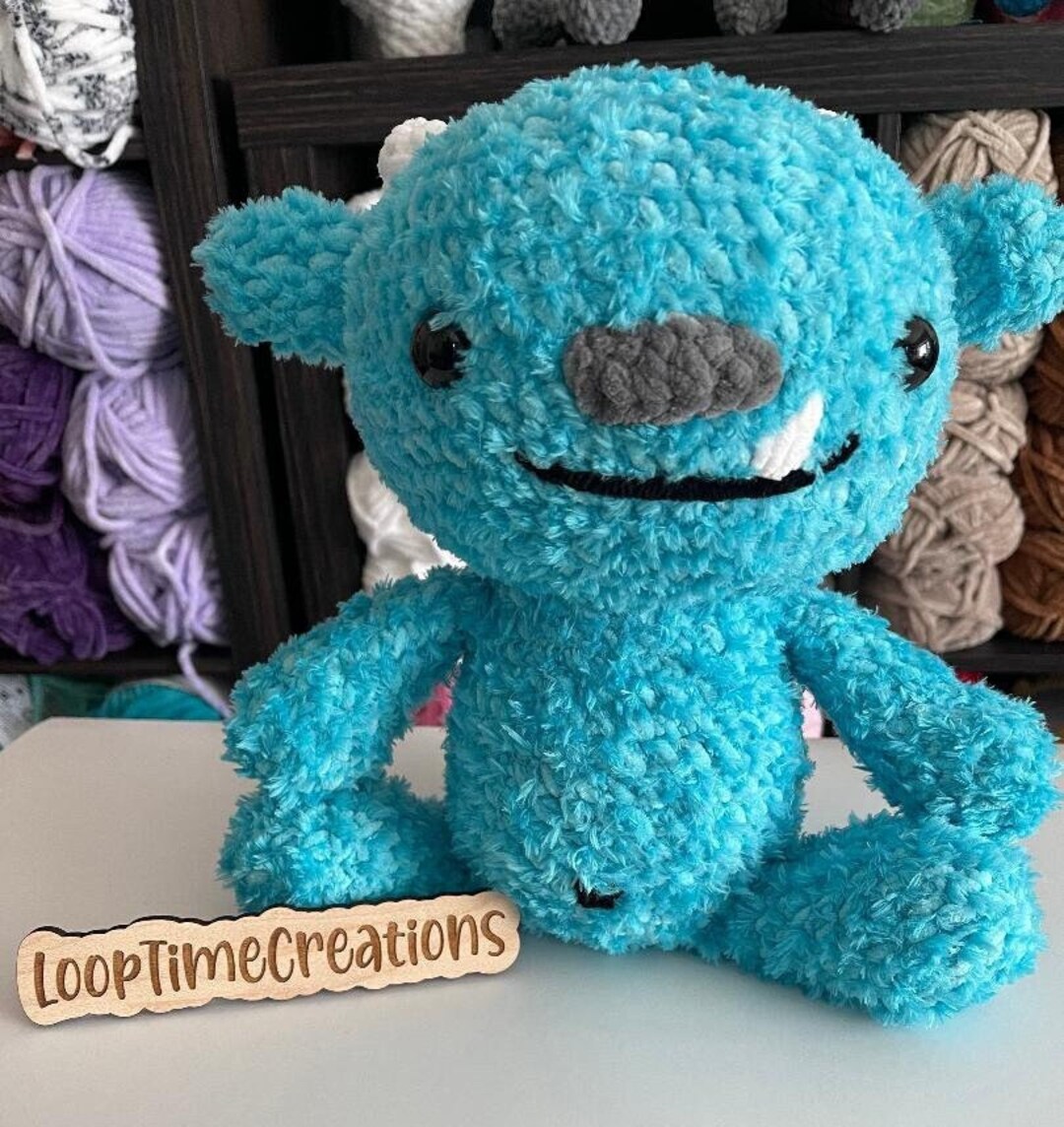 Blue Monster Toy/crochet Monster/stuff Monster - Etsy
