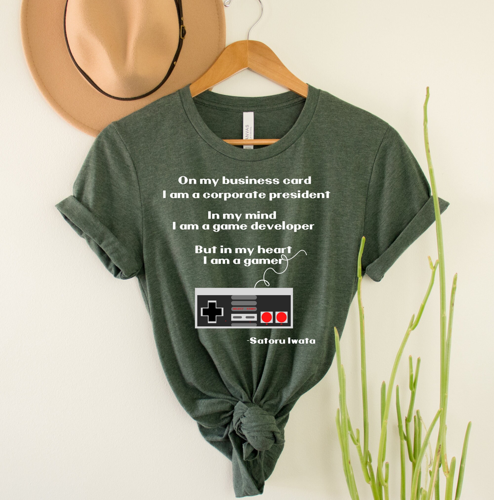 Nintendo I'm a Gamer Tshirt, Quote From Satoru Iwata, Gamer Gift ...