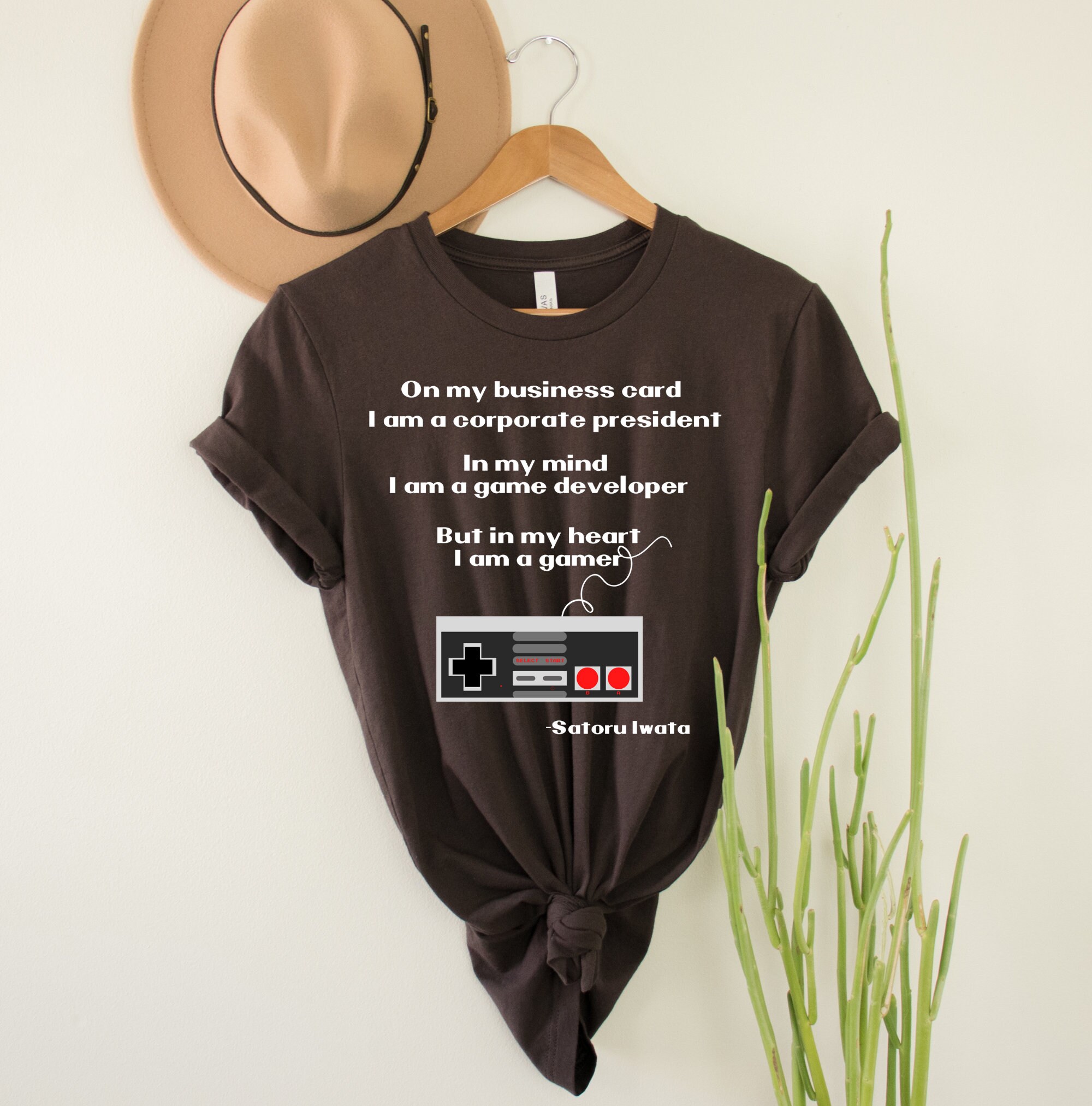 Nintendo I'm a Gamer Tshirt, Quote From Satoru Iwata, Gamer Gift ...