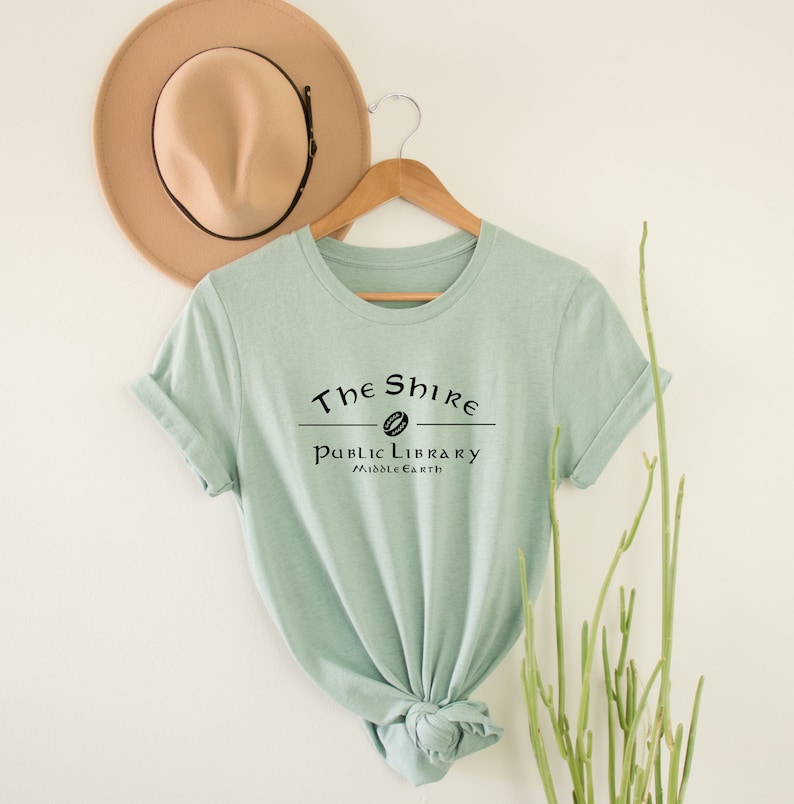 Lord of the Rings Shirt, LOTR Fan Gift, Shire Public Library Tshirt ...
