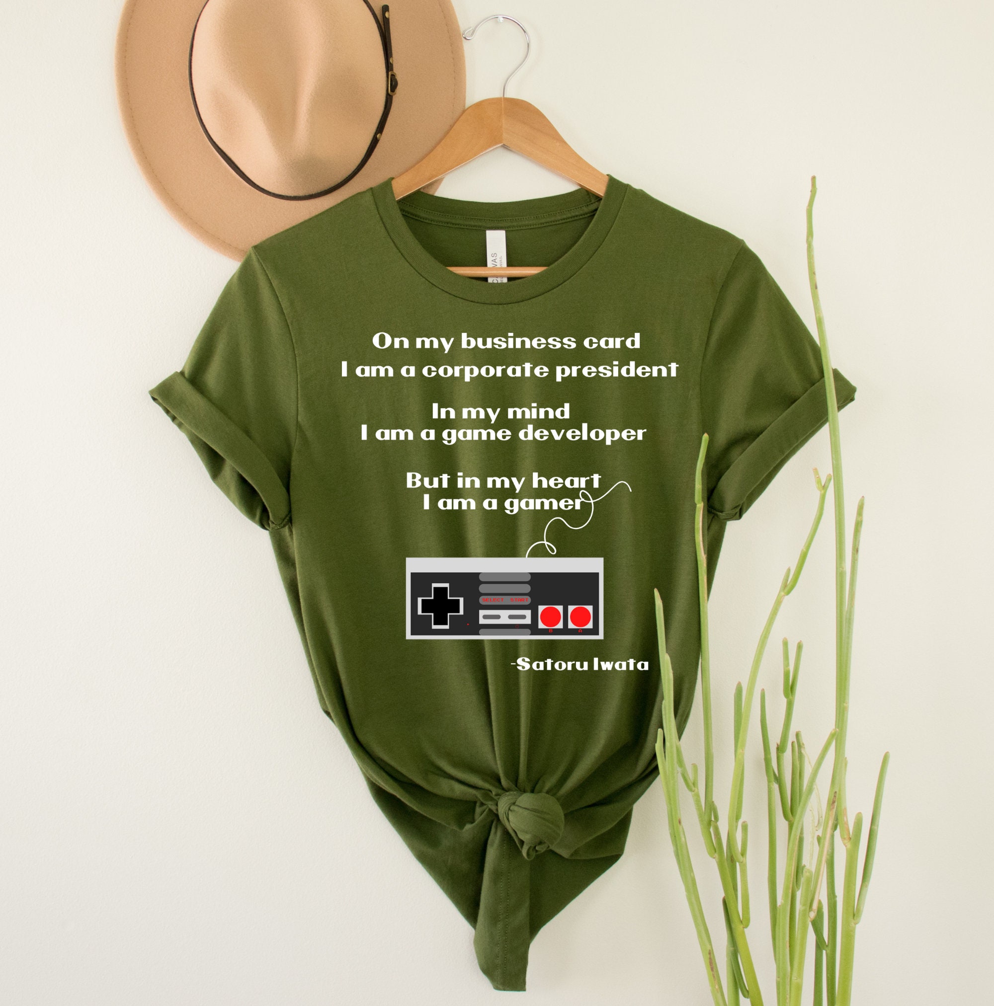 Nintendo I'm a Gamer Tshirt, Quote From Satoru Iwata, Gamer Gift ...