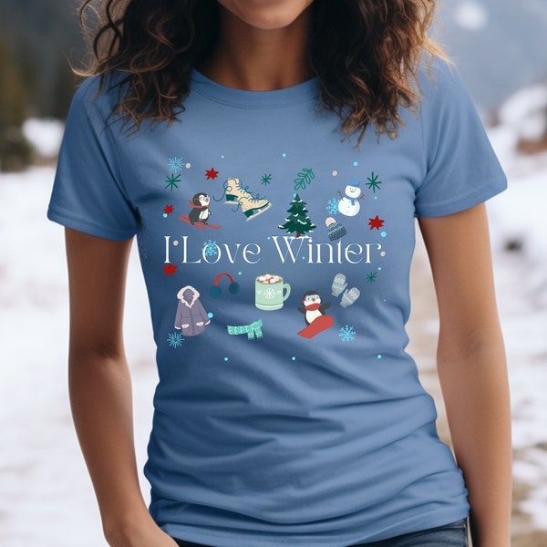 Winter Tshirt - Etsy