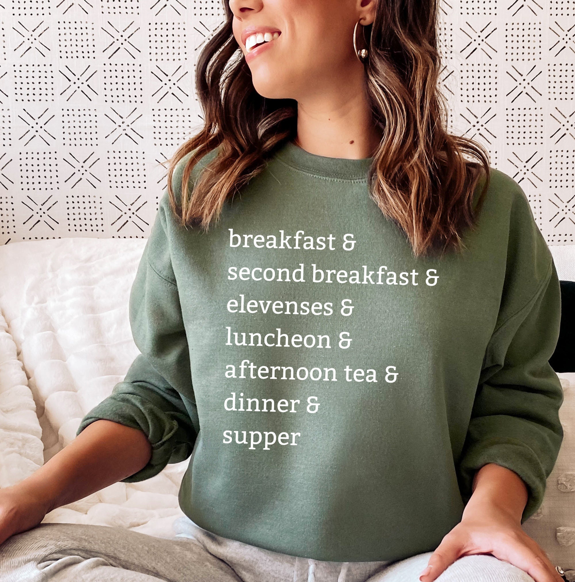 Lord the Rings Second Breakfast Sweatshirt, LOTR Fan Sweatshirt, Gift for LOTR Fan, Elevensies ...