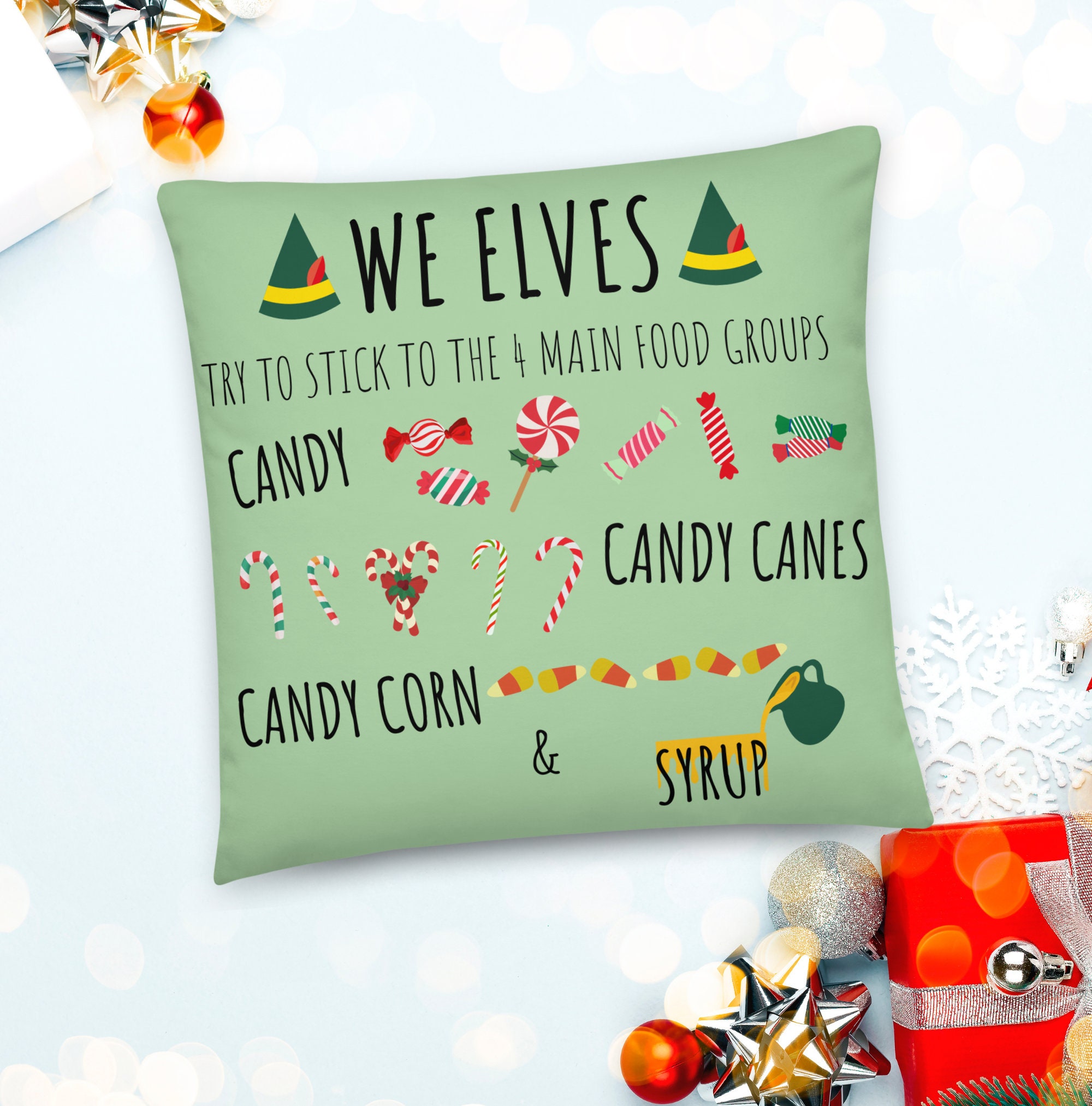 Buddy the Elf We Elves Diet, Christmas Elf, Candy Canes Candy Corn ...
