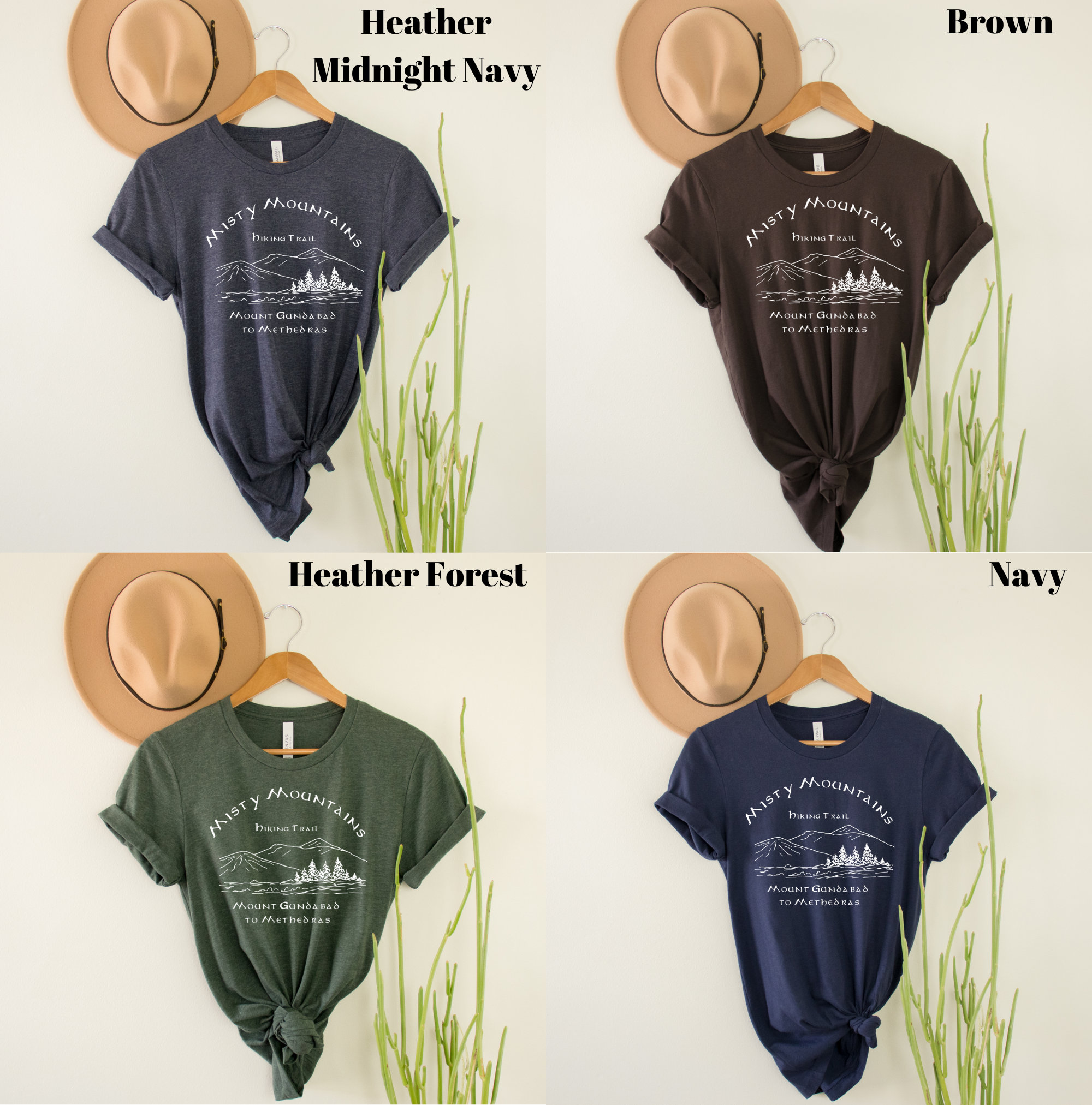 Lord of the Rings Shirt, Misty Mountain Hiking Trail Tshirt, LOTR Fan ...