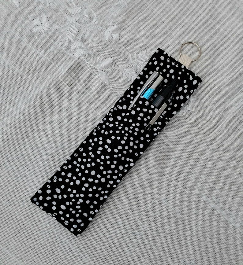 Handmade Cotton Lanyard Pen Holder: Choice of Colours and Patterns - Etsy