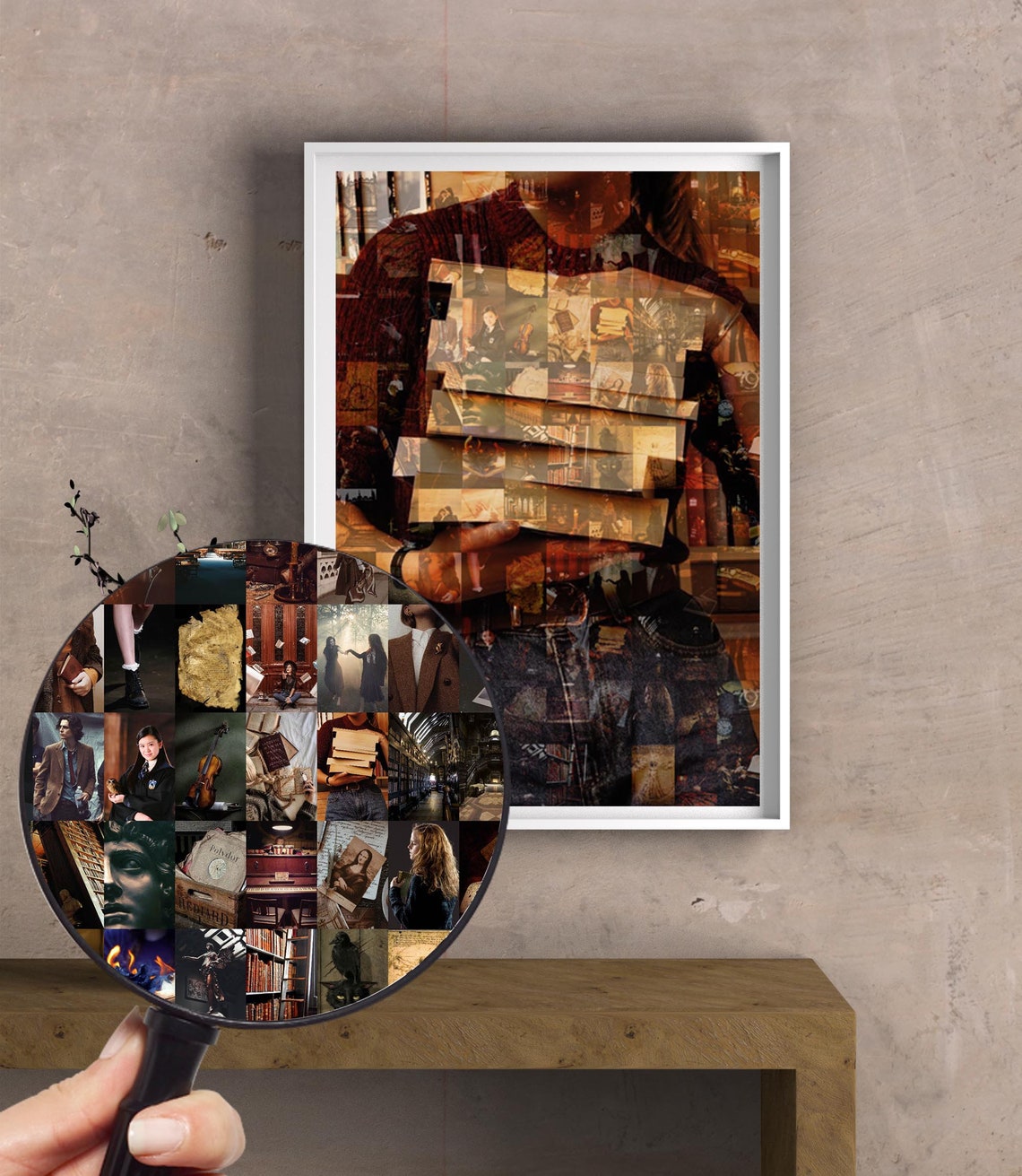 Classic dark academia poster photo collage | Etsy