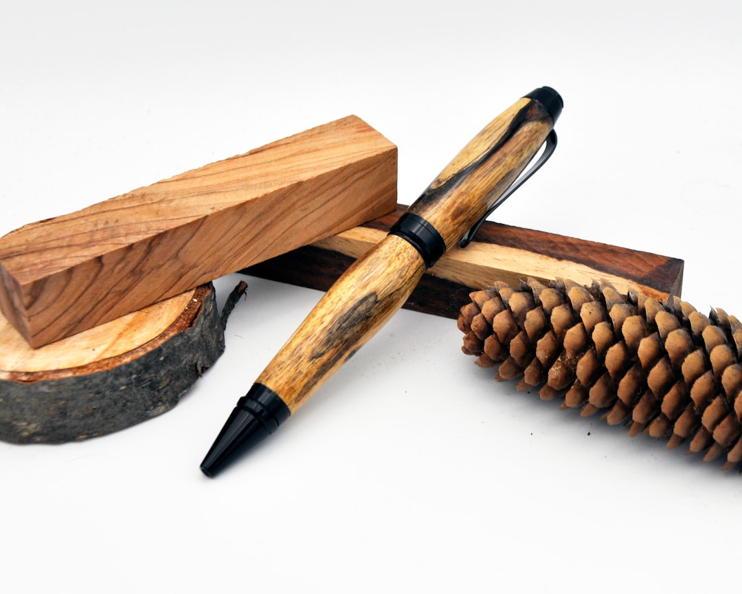 Beautiful Handmade Black and White Ebony Wood Cigar Pen,handturned Pen ...