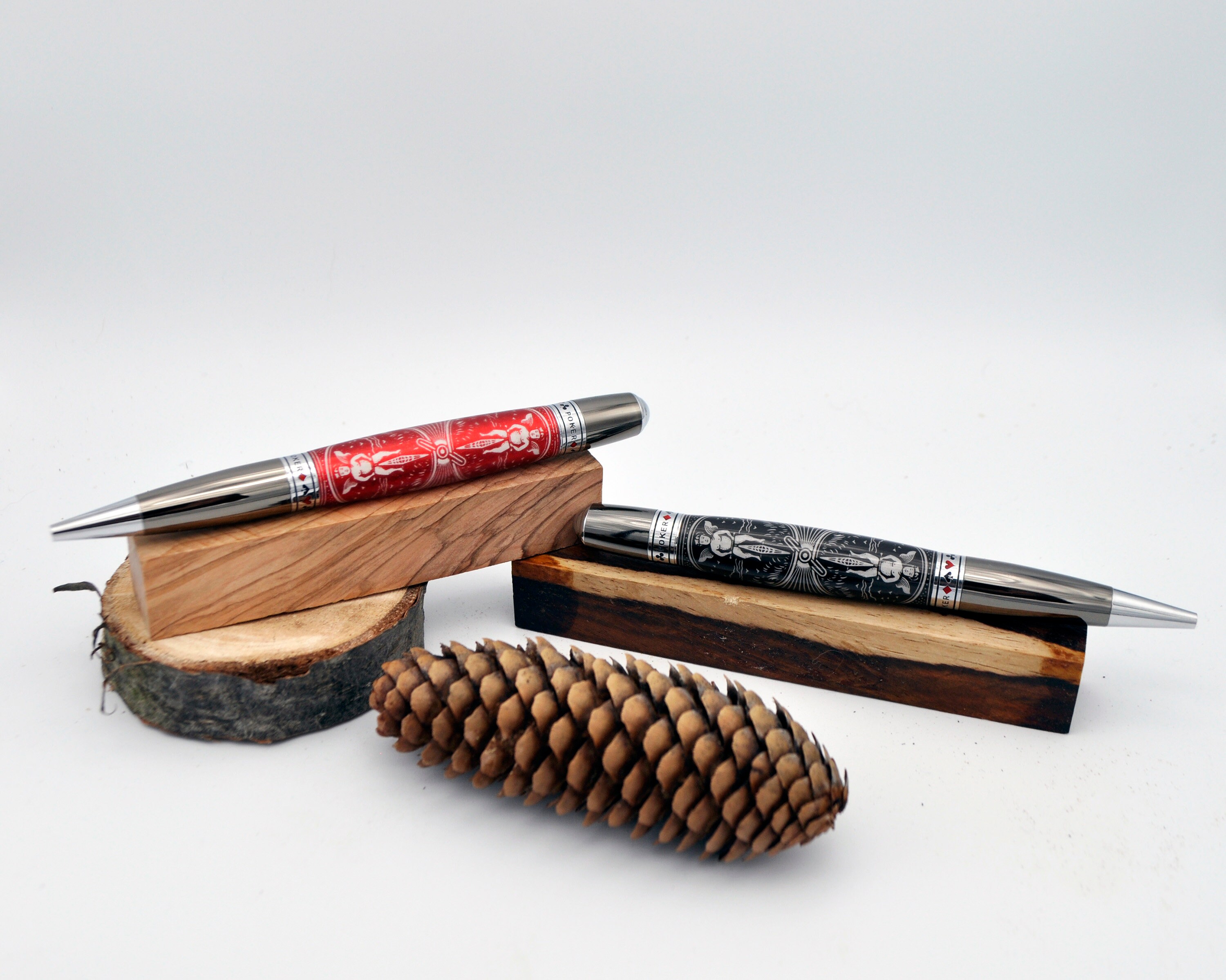 Beautiful Handmade Black and Red Poker Playing Card Pen - Etsy