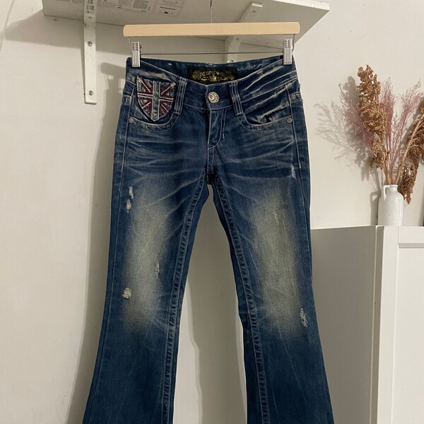 Union Jack Jeans - Etsy