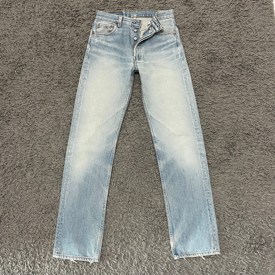 Vintage 80's Levi's 501 Jeans Light Wash Blue W 27 Made in USA - Etsy
