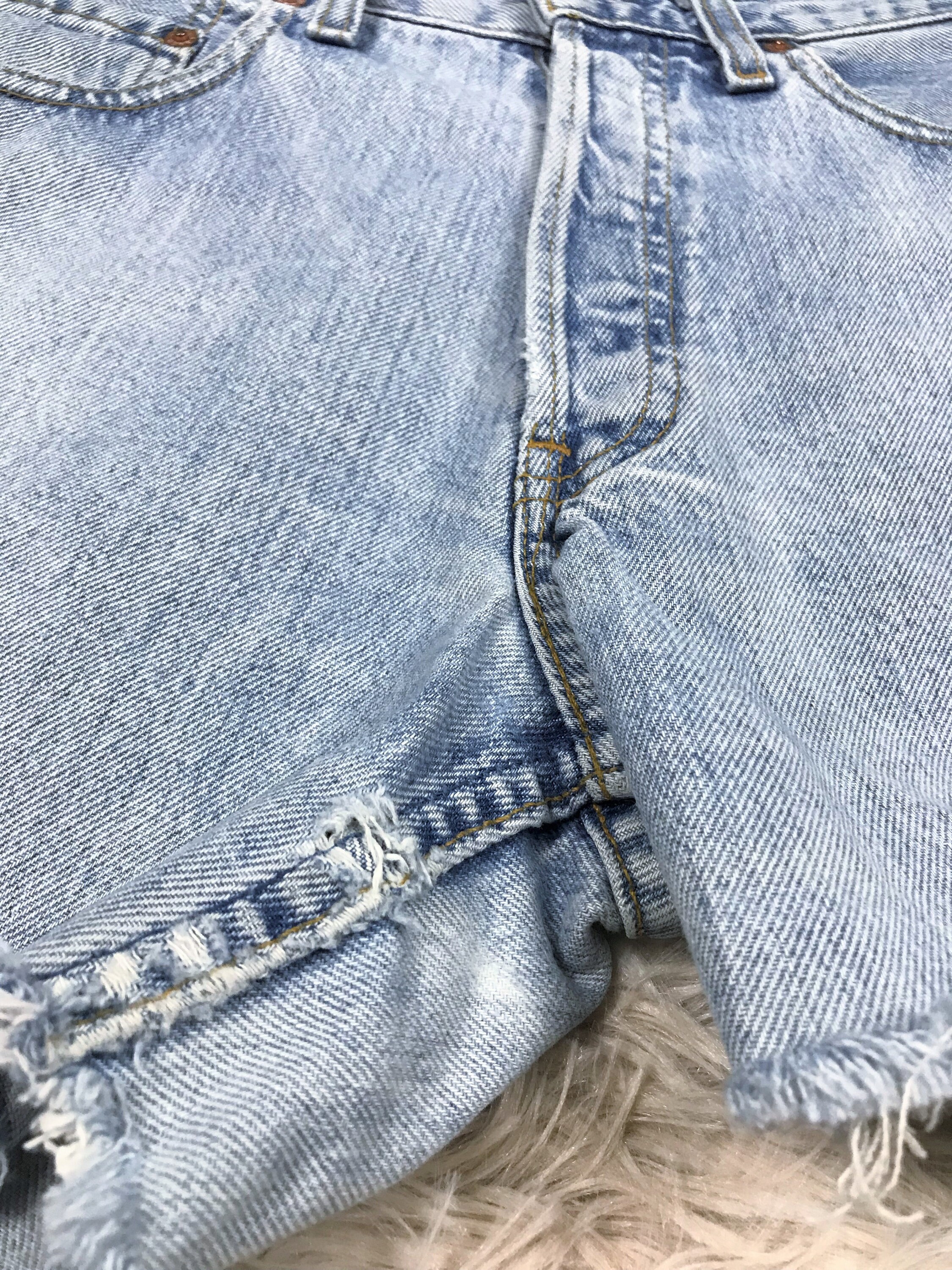 Vintage Levi's 517 Button Fly Light Washed Cut off Jeans W - Etsy