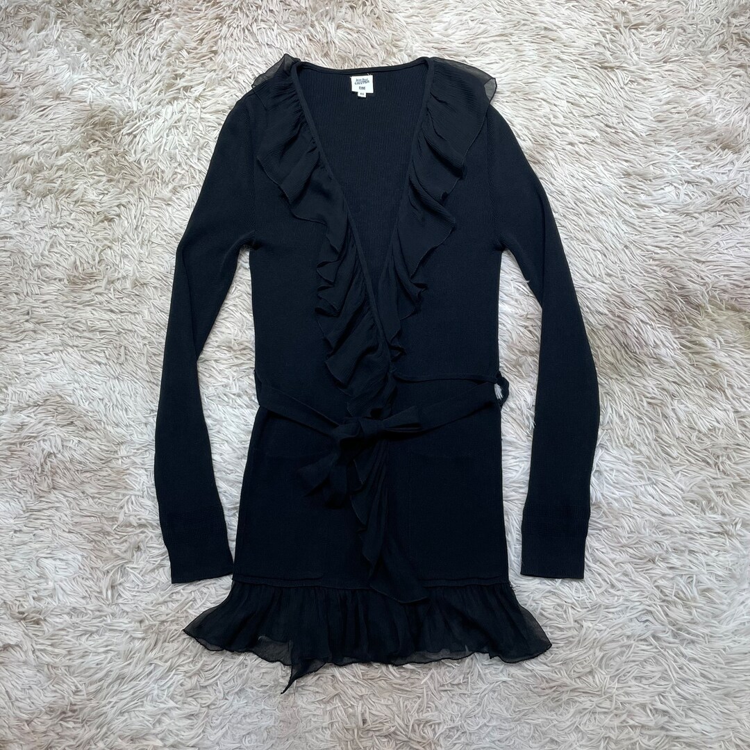 JPG Jean Paul Gaultier Femme Black Wrap Cardigan Size 40 - Etsy