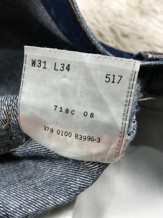 Vintage Levi’s 517 Jeans Flare Dark Wash Denim W 31 M… - Gem