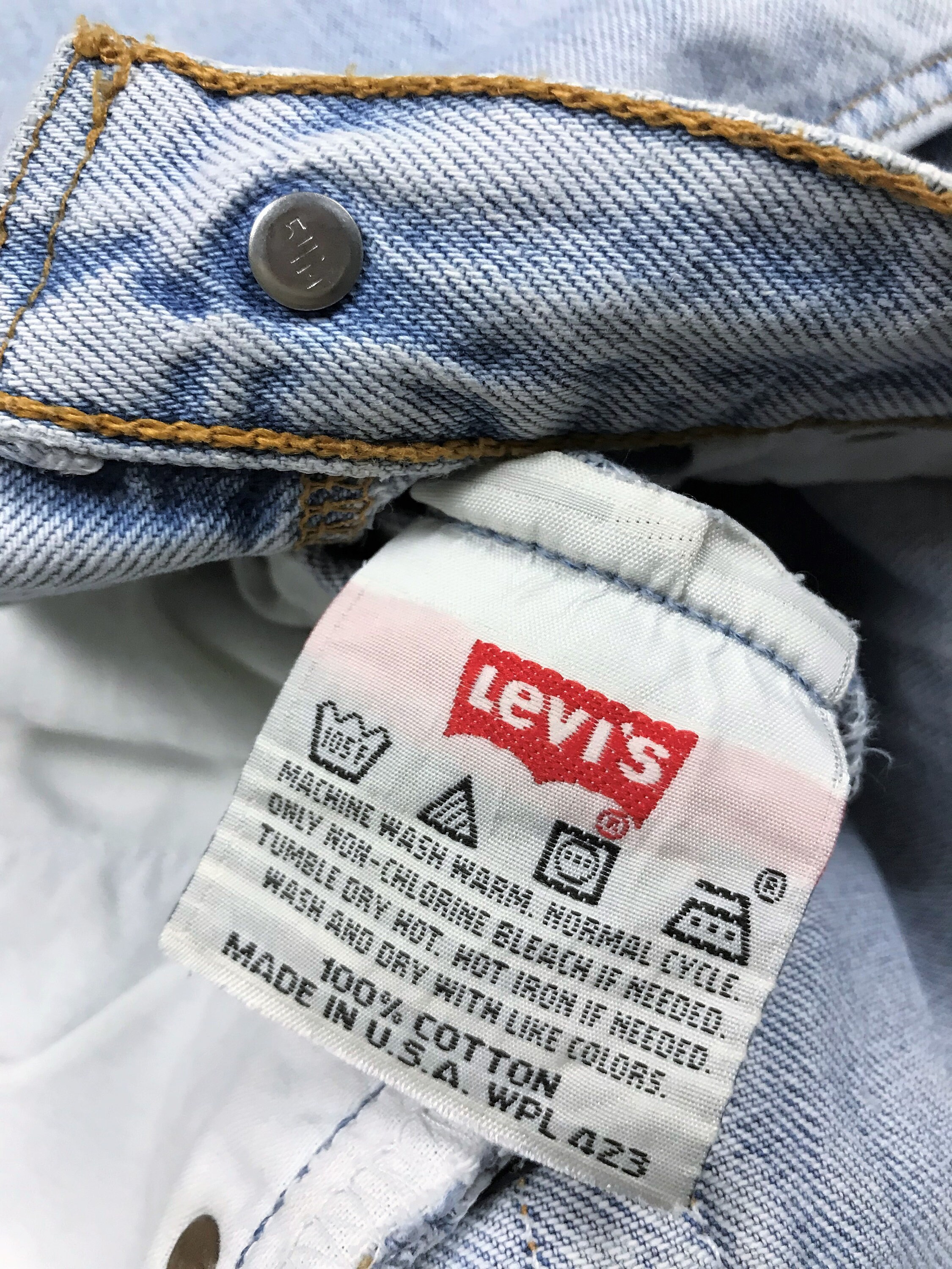 Vintage 90'S Levi's 501 Jeans Light Wash Blue Worn W28 Made in USA - Etsy